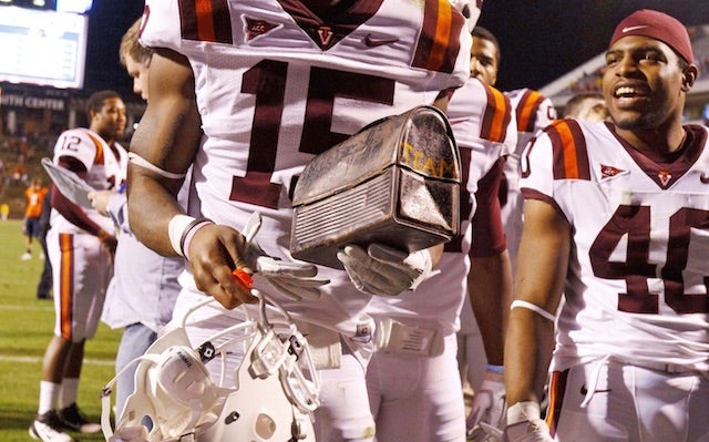 Ohio State, Virginia Tech tangle on Twitter over lunch pails, boxes ...