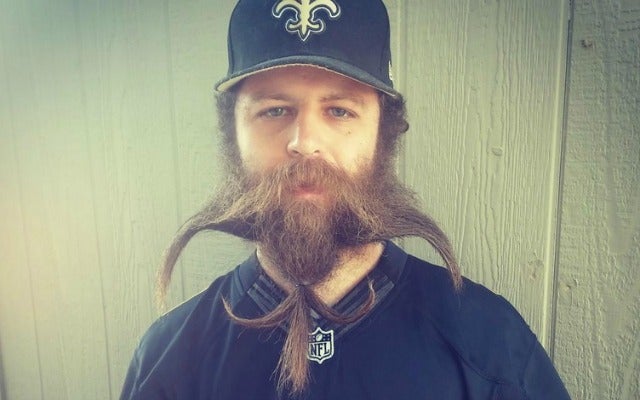 LOOK: Fan sculpts his big, bushy beard into New Orleans Saints logo ...
