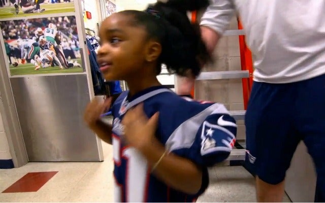 WATCH: Patriots LB Jerod Mayo brings adorable daughter to work ...