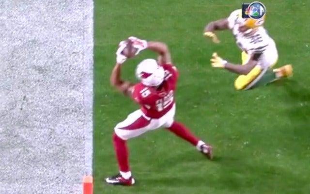WATCH: Michael Floyd stretches for Carson Palmer laser, dabs toes for ...