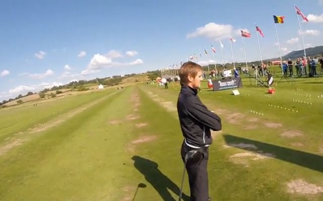 WATCH: Golfer gets creative, hits ball out of partner's pocket ...