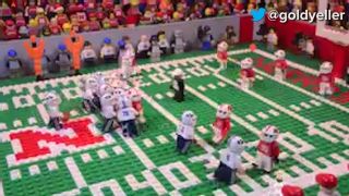 BYU's epic hail mary redone in LEGO form