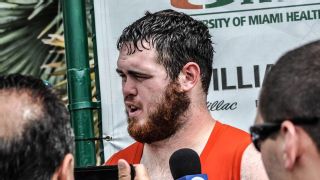 Miami guard Kc McDermott talks line and Flori