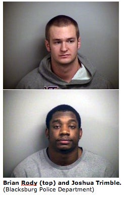 Virginia Tech walk-ons Rody, Trimble charged with setting off explosive ...