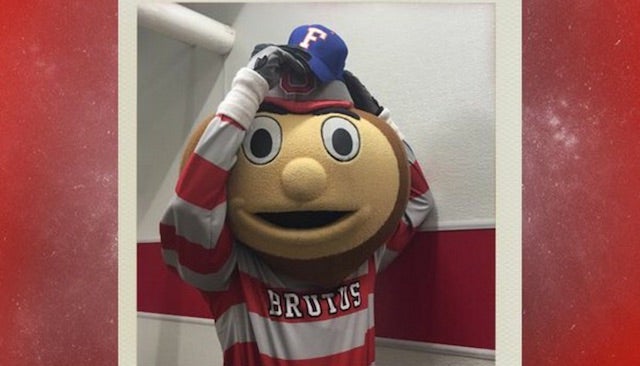 LOOK: Brutus the Buckeye is Gator Chomping, rooting for Florida ...