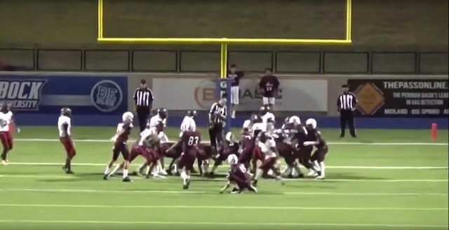 WATCH: Extra point hits ref in head, deflects through uprights ...