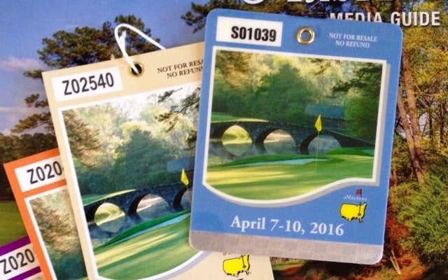 LOOK: Here is what the 2016 Masters badges look like - CBSSports.com