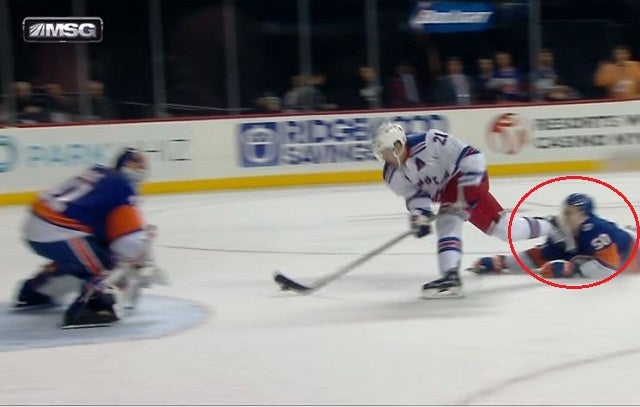 WATCH: Islanders' Adam Pelech takes Stepan's skate blade to the face ...