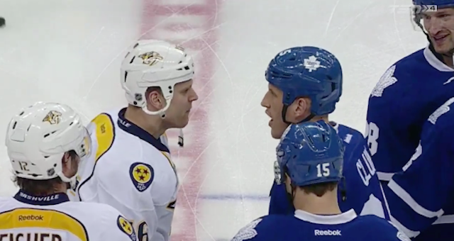 WATCH: Maple Leafs' Rich Clune does not seem to like Predators' Cody ...