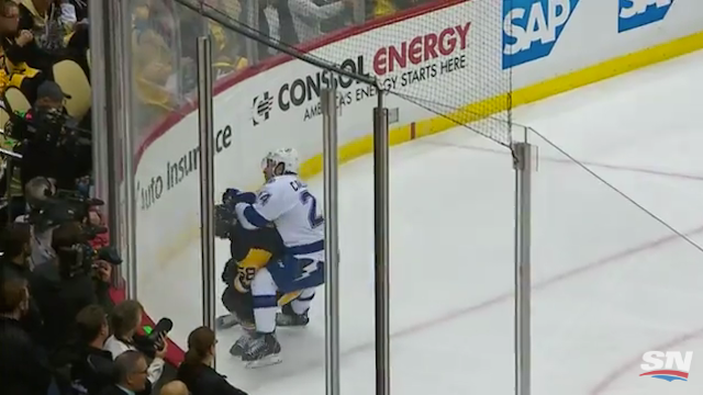 Ryan Callahan opens Game 1 with dangerous hit on Pens' Kris Letang ...