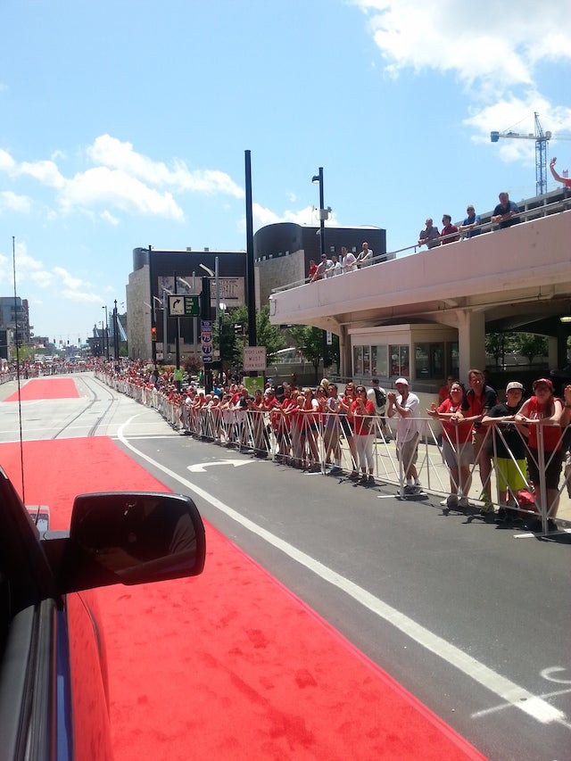 Riding along in the 2015 All-Star Red Carpet Parade - CBSSports.com