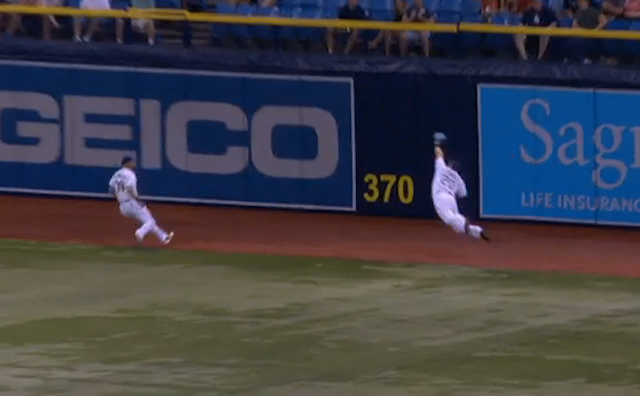 WATCH: Rays' Steven Souza makes an incredible diving catch - CBSSports.com