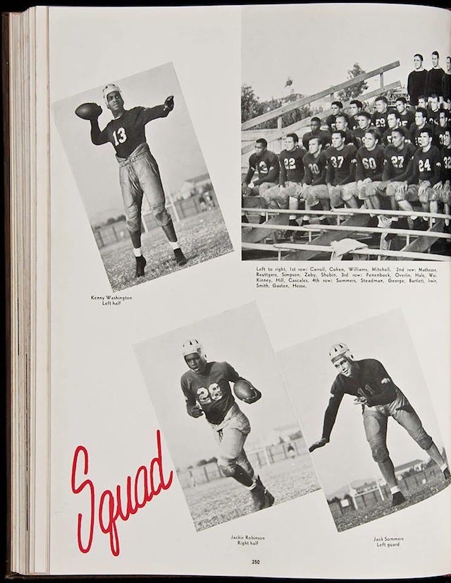 LOOK: Jackie Robinson, football player, in 1940 UCLA yearbook ...