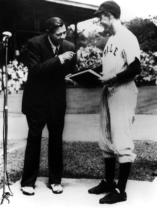 Photo of the Day: When George H.W. Bush met Babe Ruth - CBSSports.com