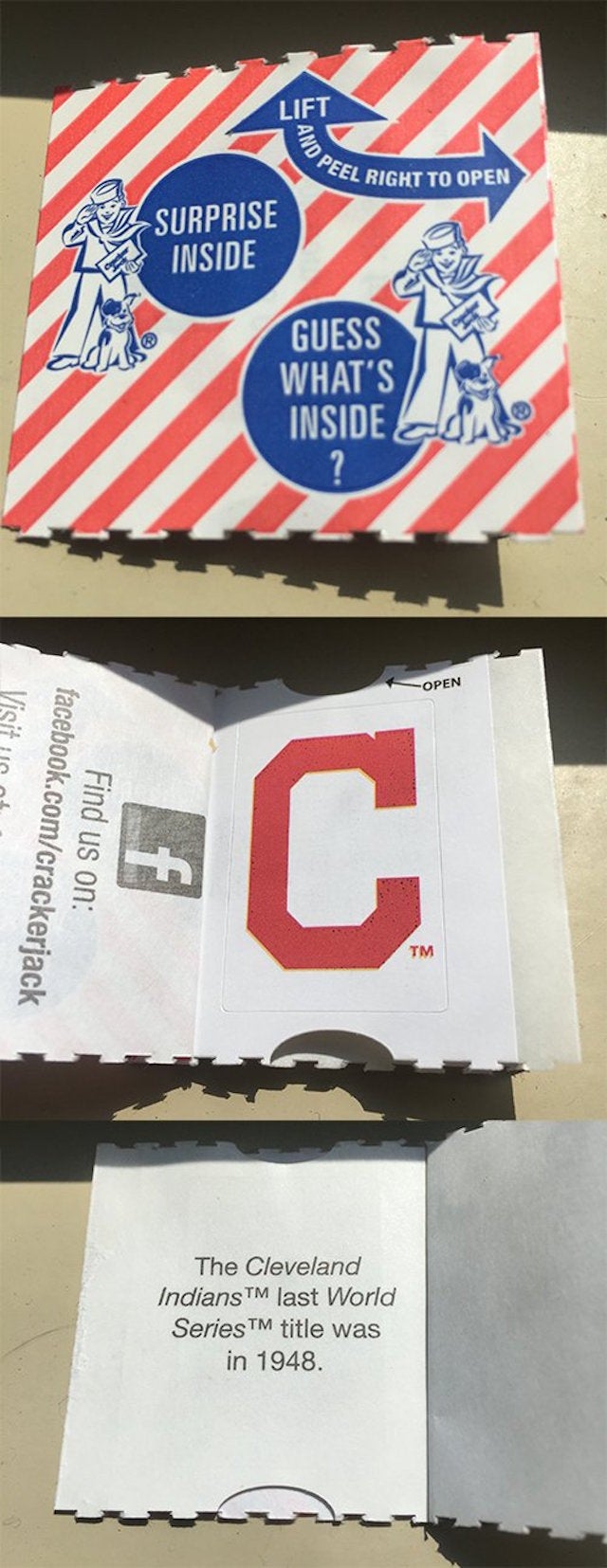 LOOK: Cracker Jack trolls the Indians - CBSSports.com
