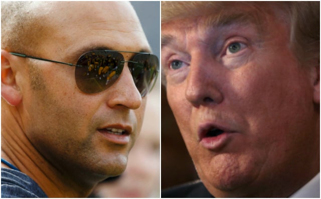 Derek Jeter reacts to the idea of being Donald Trump's running mate ...