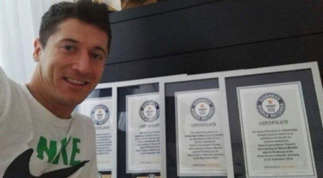 Bayern's Lewandowski credited with four Guinness World Records ...