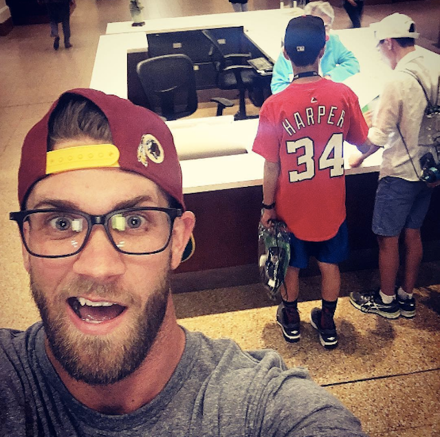 LOOK: Bryce Harper goes to the Smithsonian and finds his jersey ...