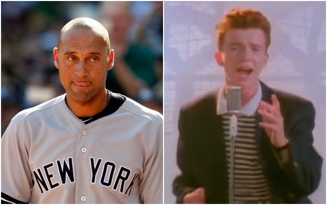 LOOK: Prepare to be 'Rick-rolled' by Derek Jeter - CBSSports.com