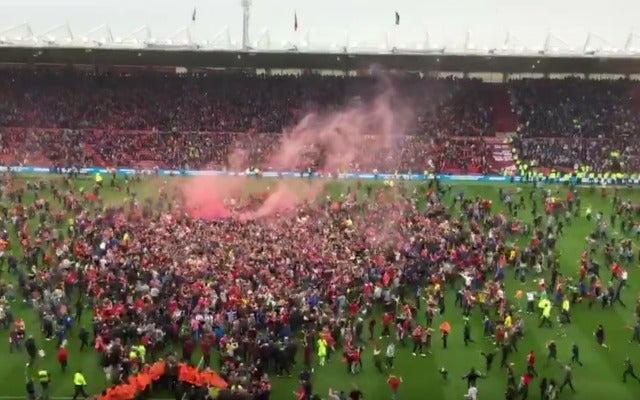 This is what it looks like when you win promotion to the Premier League ...
