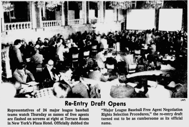 In the early days of free agency, the system was very different ...