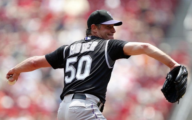 Jamie Moyer got stuck on a roller coaster at Disneyland on Friday ...