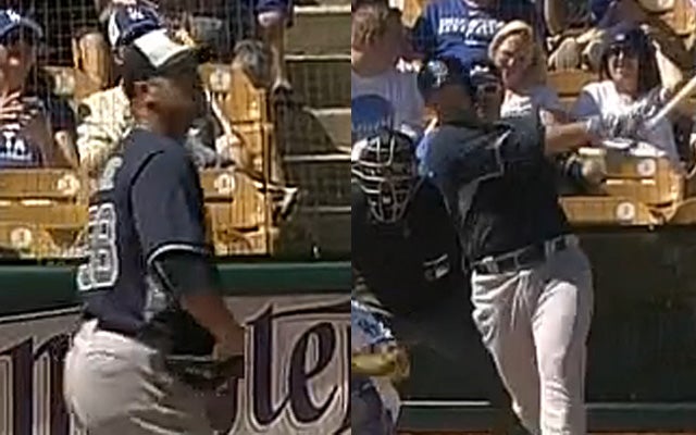 Watch Jason Lane cough up Yasiel Puig bomb, then hit one of his own ...